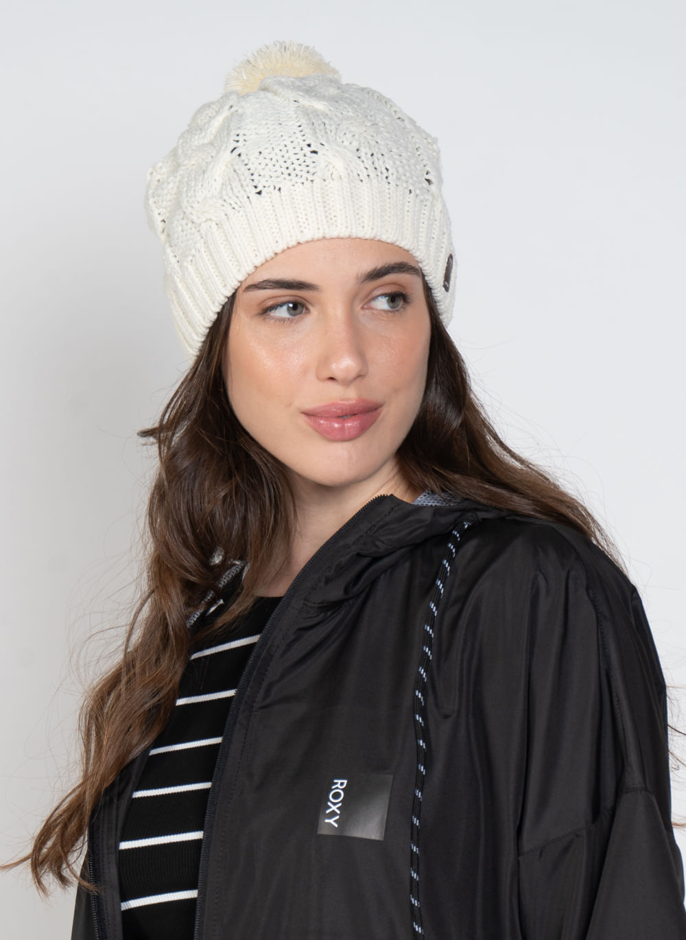 Gorro Roxy Cold Snow Off White