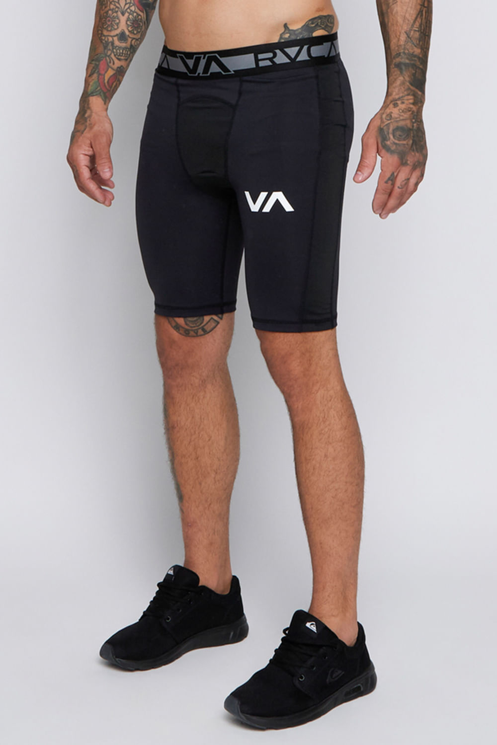 Bermuda RVCA Compression Short Black - RVCA Brasil